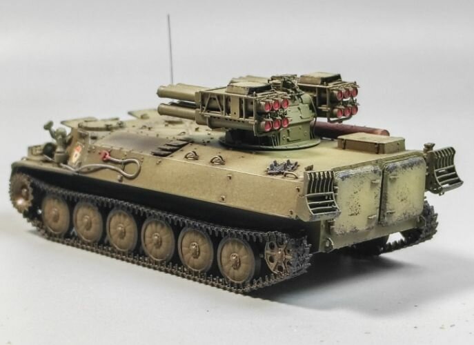 Готовая модель 1:72 ЗРК "Сосна" (Sosna), Российская армия, смоляная 3D-печать, коллекционная, ручная работа