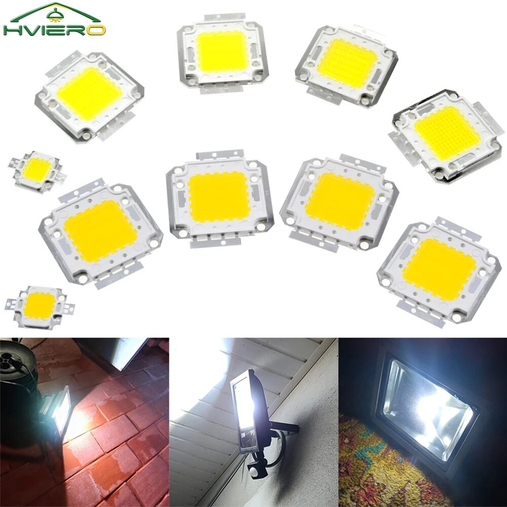 10 Вт 30 Вт 100 Вт светодиодный чип теплый белый DC 12 В 36 В COB встроенный чип светодиодной лампы DIY проекты освещения прожектор прожектор лампа
