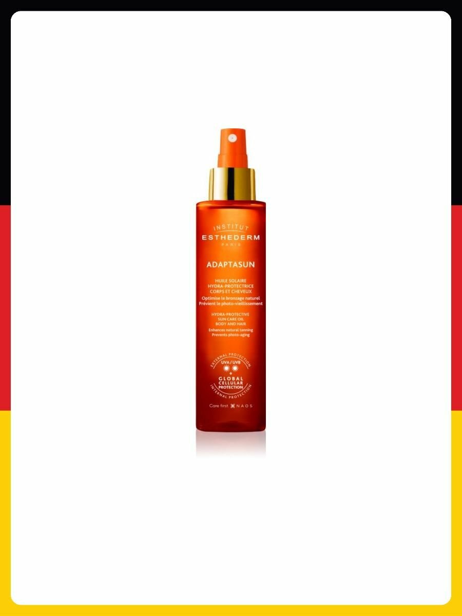 Средство солнцезащитное Institut Esthederm Adaptasun Sun Care Oil Sun oil for body and hair, medium UV protection, 150 мл