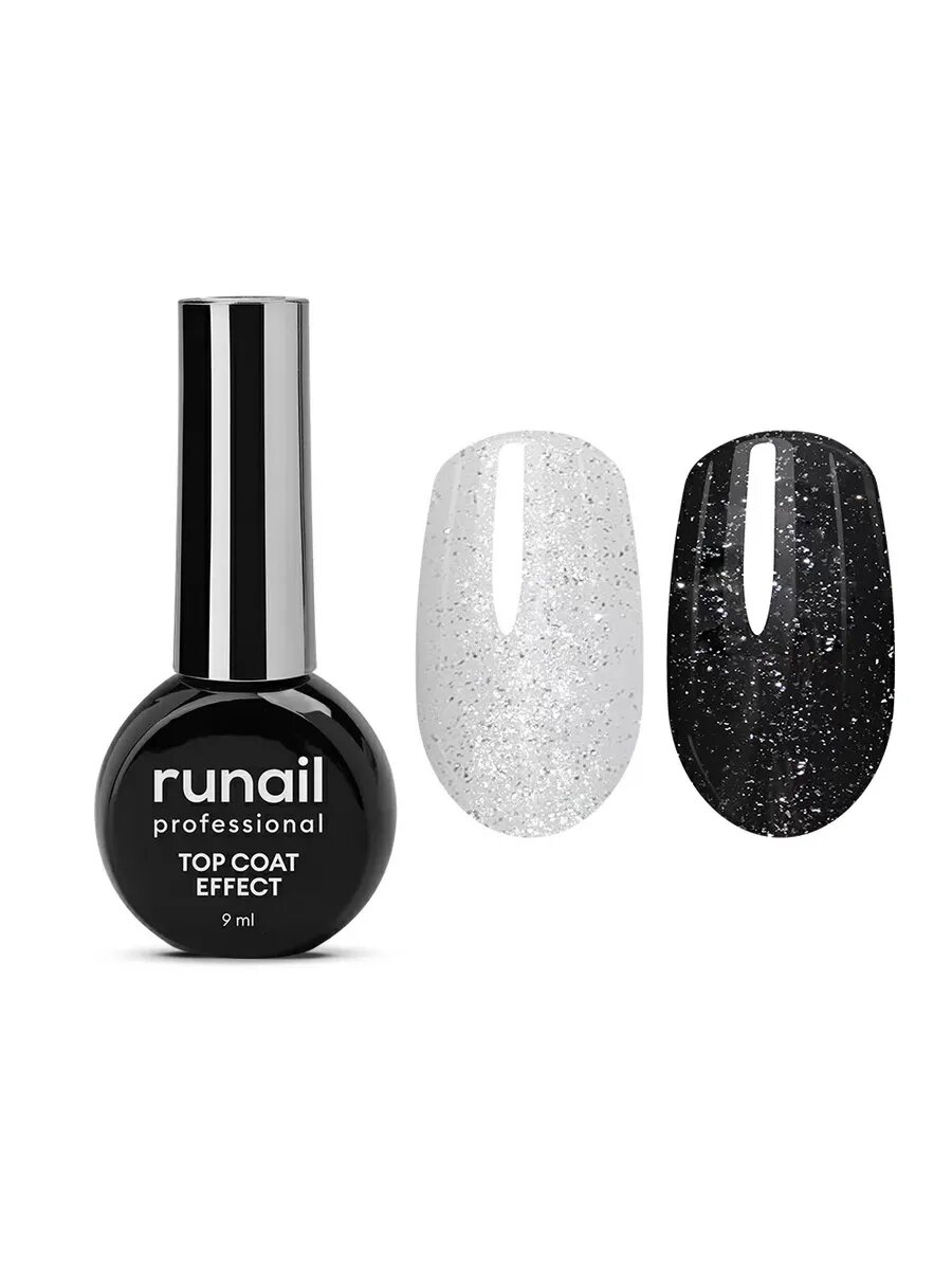 Глянцевый топ Top Сoat EFFECT SILVER SHINE, 9 мл №9911