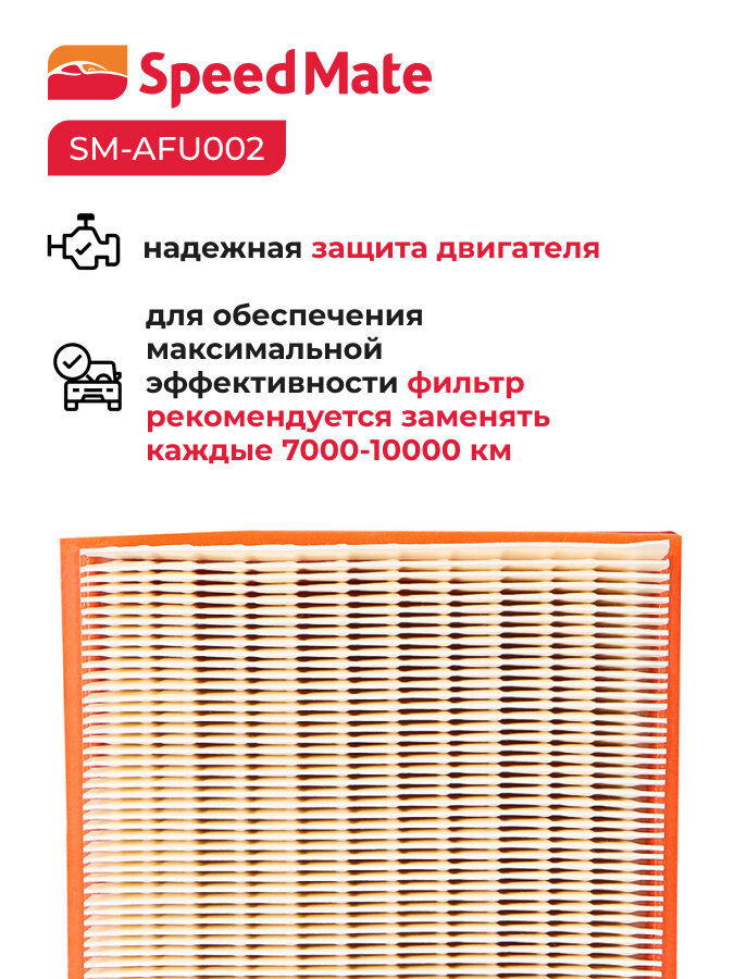 Фильтр Возд. skoda Octavia (1U_); (Tour) (1.6; 1.8; 1.8T; 1.9Tdi), Vw Golf(Speedmate Sm-Afu002) — фото 1