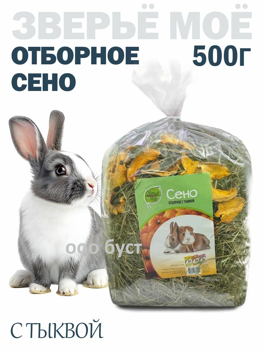 Зверьё моё Сено отборное с тыквой 500г