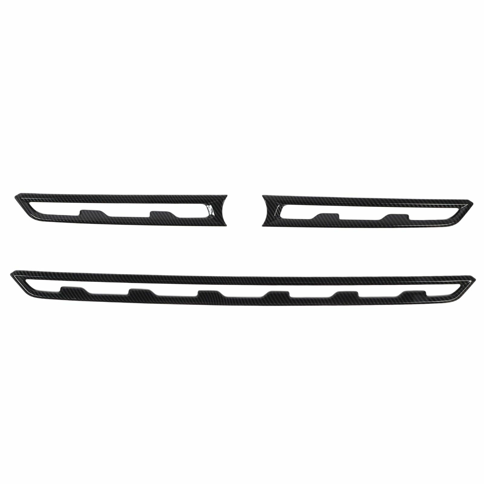3 шт, накладка на переднюю решетку, карбоновая текстура, стильная решетка, литая накладка, замена для Subaru Outback 2020 2023