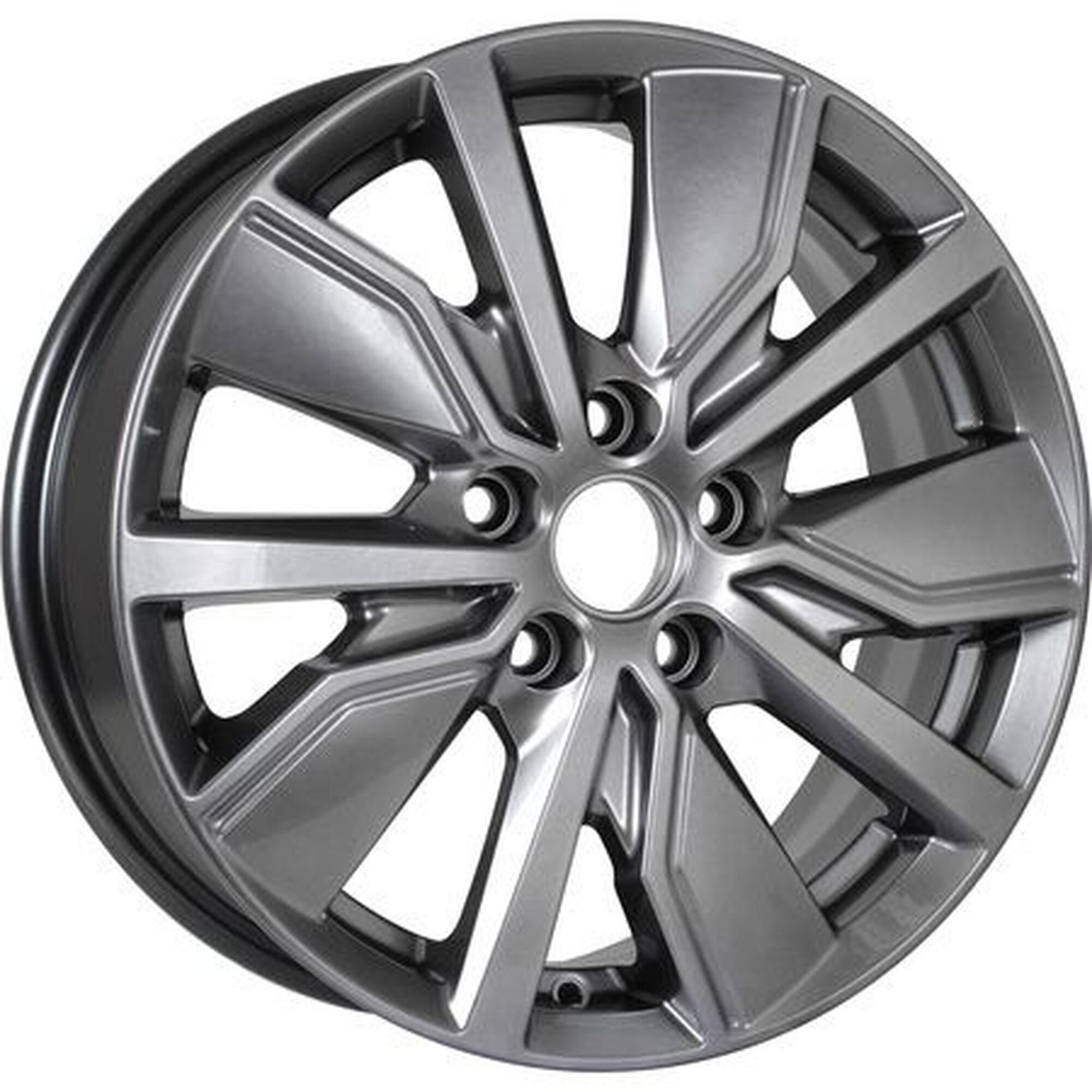 Колесный литой диск КиК Гамбит R16x6.5 5x112 ET38 CB57.1 Dark_platinum