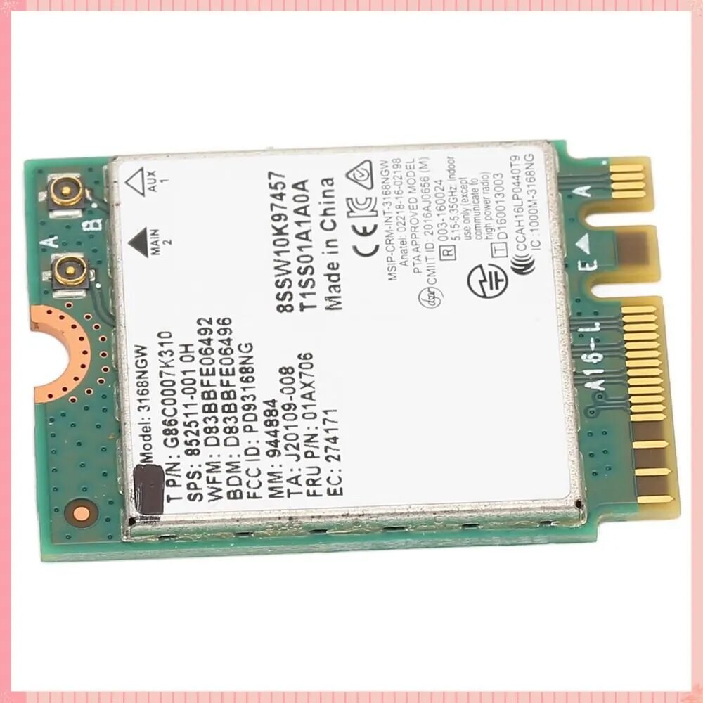 Модуль Wi-Fi 3168NGW, двойная частота, для ноутбуков