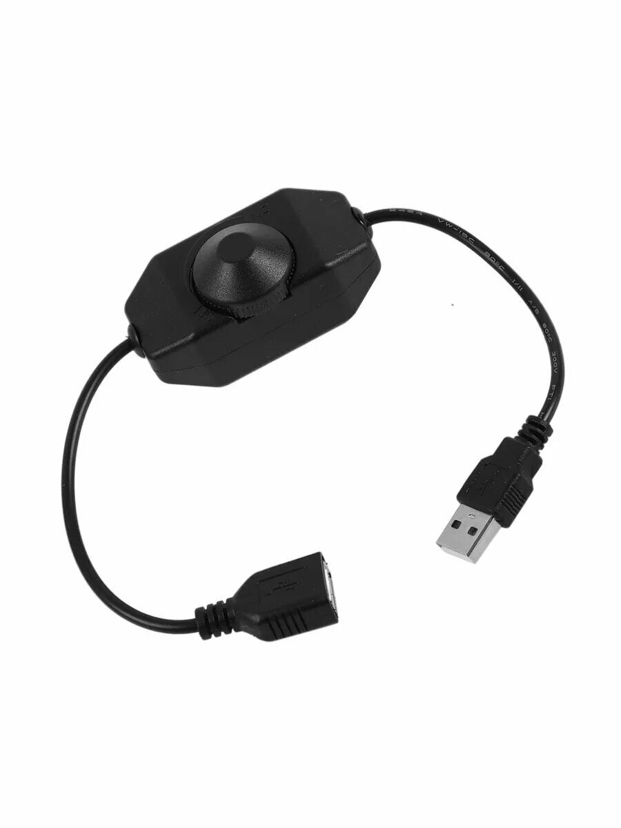 Димер для LED ленты 5В USB, регулятор яркости, черный