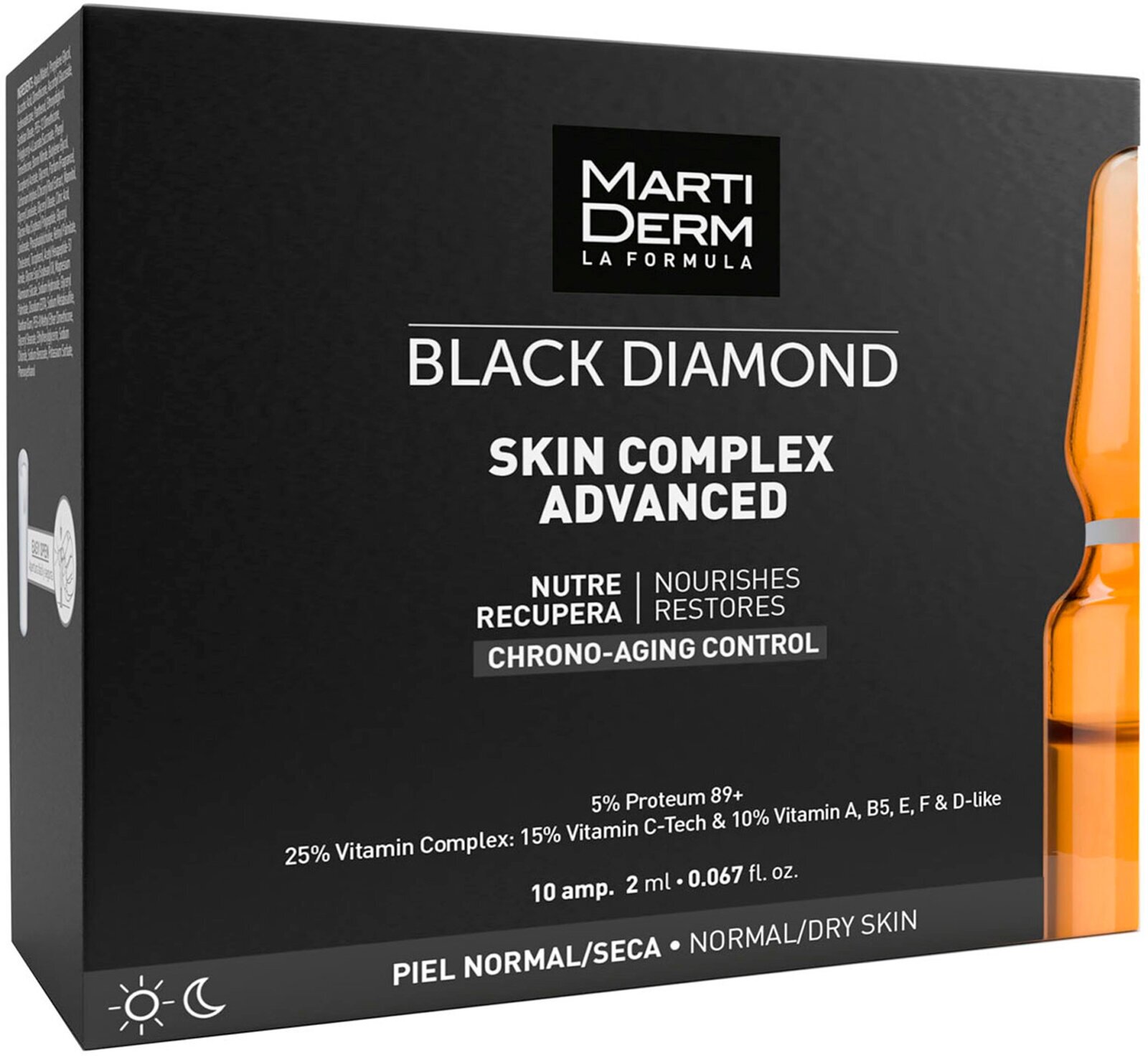 MARTIDERM Блэк Даймонд Ампулы для лица «Скин Комплекс Advanced», 10x2 мл