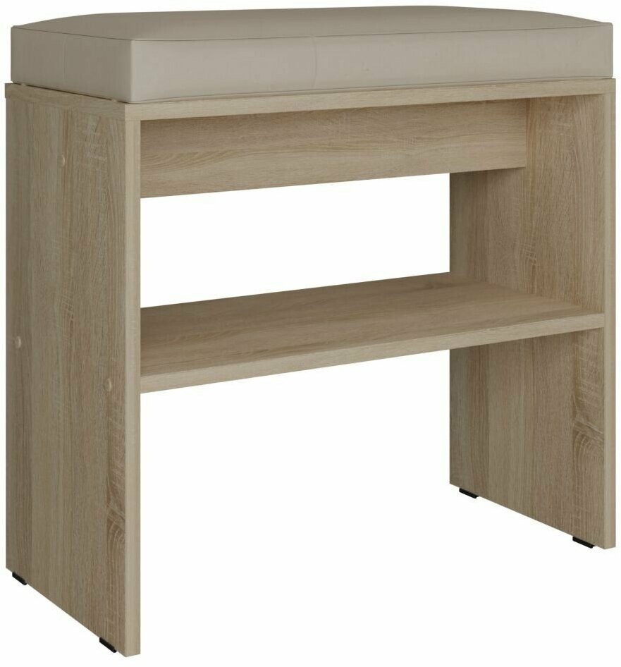 Скамья в Прихожую Копенгаген (с подушкой) ЛДСП Дуб Сонома (12 стульев)