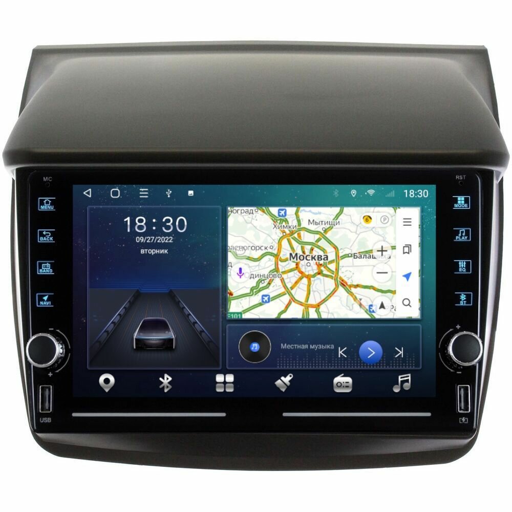 Магнитола R320 Mitsubishi Pajero Sport 2 2008-2014, L200 4 2006-2015 с Android 13 - 8 ядер - 3+32Gb - CarPlay - 4G(Sim)