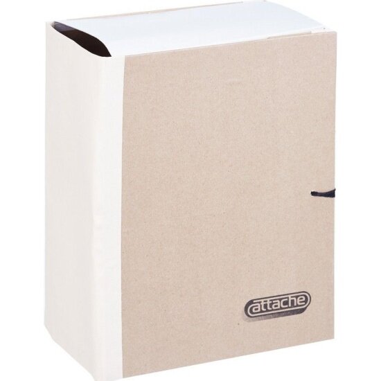 Папка архивная Attache крафт/коленкор 12см 4 завязки
