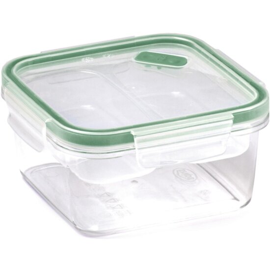 Ланч-бокс квадратный Snips SNP-879, 800 мл, 15x15x7,5 см, пластик, 2 секции