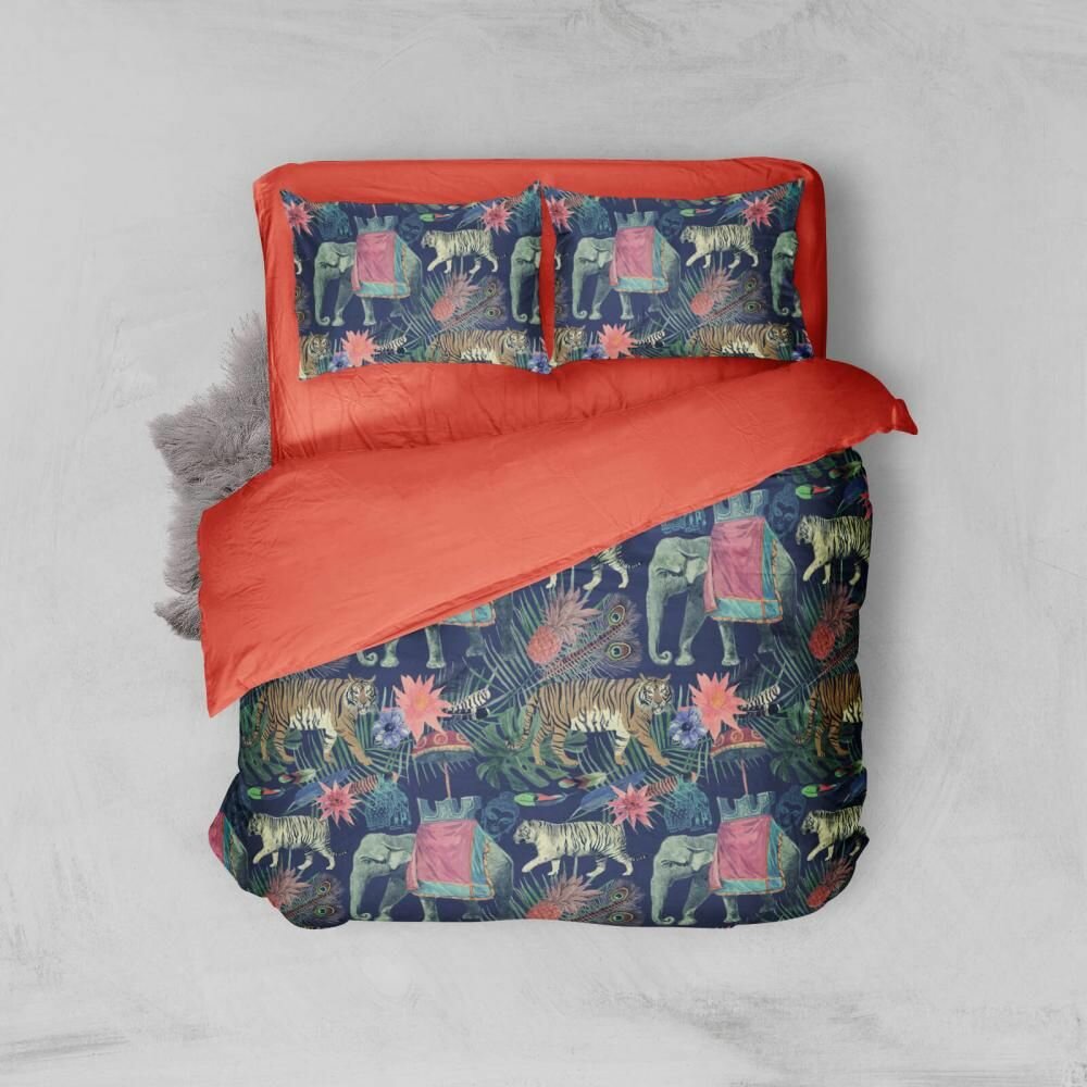 Арт комплект постельного белья Индия, Евро, Пододеяльник 200/200, наволочки 50/70