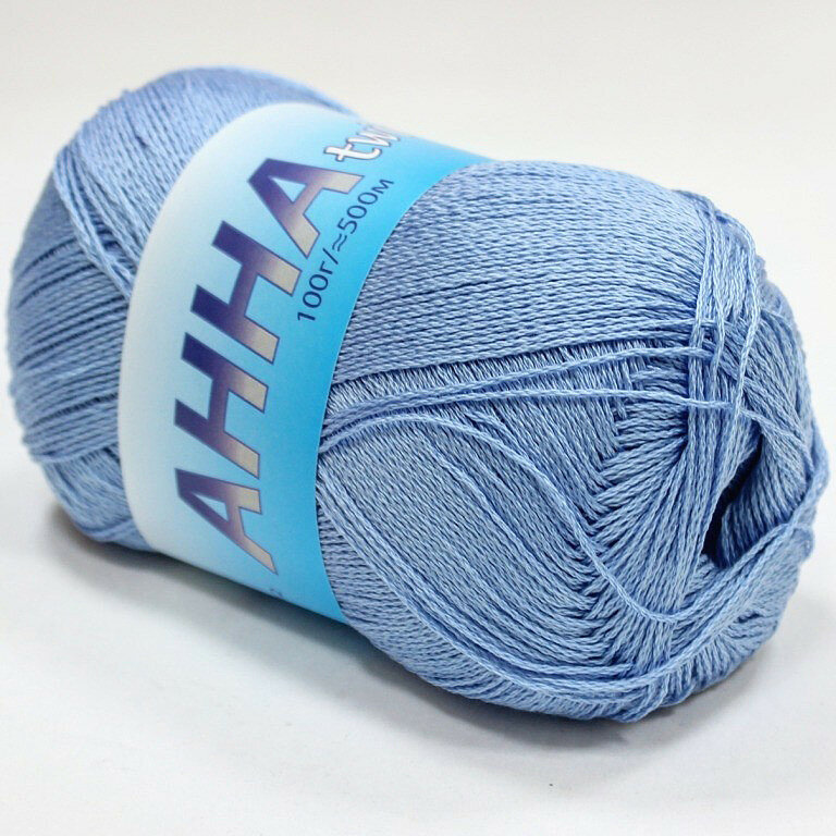Пряжа Seam ANNA TWIST 333 голубой (5 мотков)