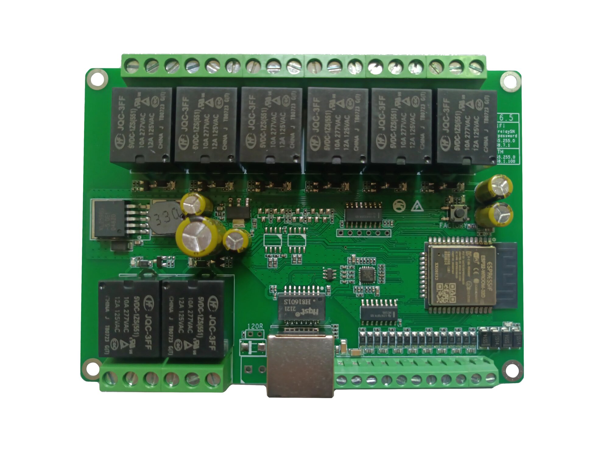 DTWONDER Ethernet Relay Network WiFi Switch 8CH ETH WIFI