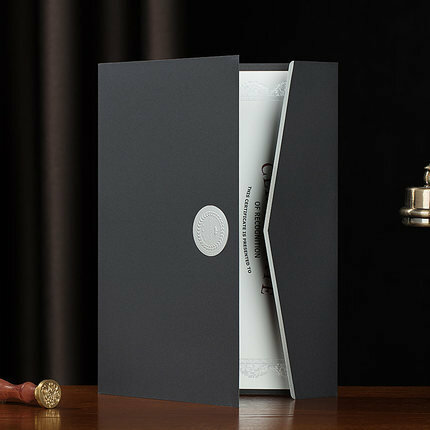 Сертификат Shell, формат А4, с логотипом, черная серебряная фольга