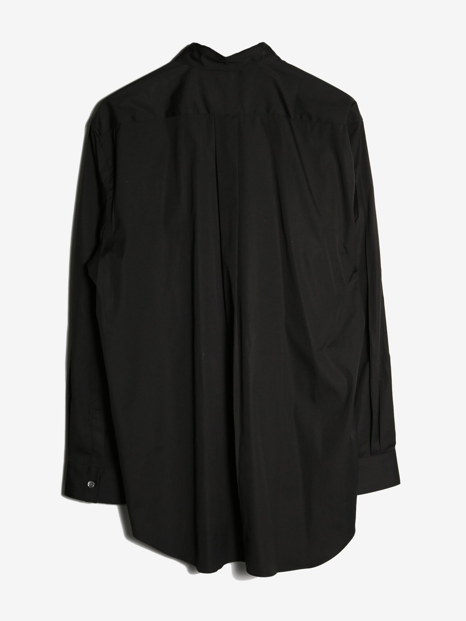 Рубашка COMME des GARCONS Curved-hem wool shirt, размер S — фото 1