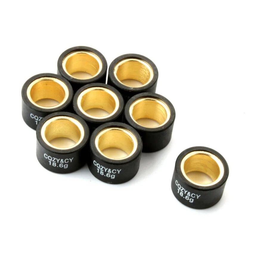 8 шт. вариаторные гоночные роликовые грузики 25x17 мм для Piaggio Beverly Cruiser 500 25x17mm 18.6g