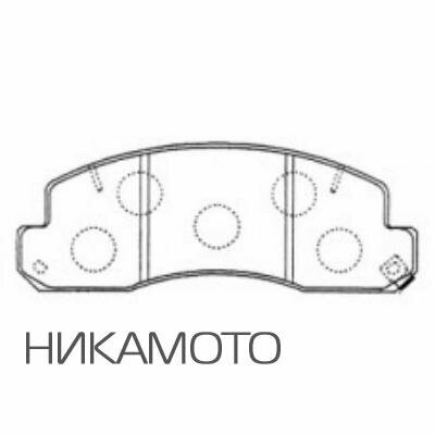AIKO PF1388 Колодки тормозные TOYOTA Coaster 20/40/50 (1989-2007), Dyna/ToyoAce (2001-) передние