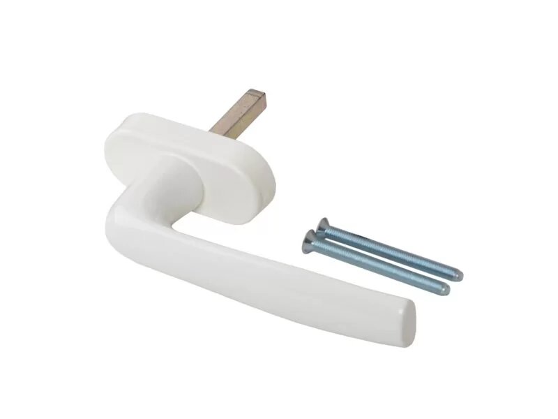 Ручка оконная Hoppe 43 мм (9016) 0960-1/U26-7 белый, 45°, 2 винта