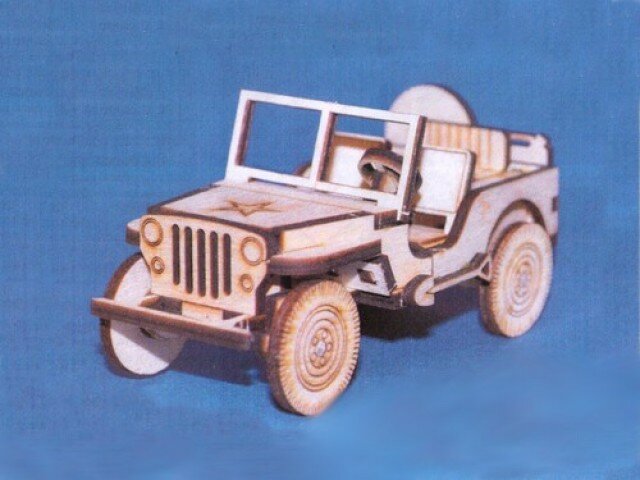 Конструктор деревянный джип Виллис МБ
