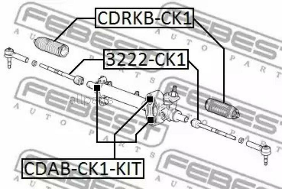 FEBEST 3222CK1 тяга рулевая!\ Chevrolet Tahoe