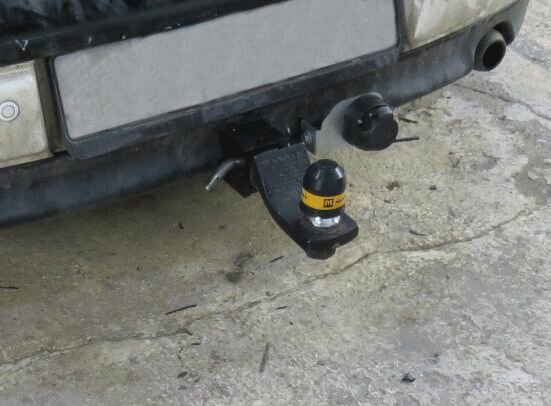 Фаркоп Motodor для Mini Clubman, 2007-2014 (Хром. шар) (90006)(паспорт и сертификат в комплекте)(без электрики) 97001-E