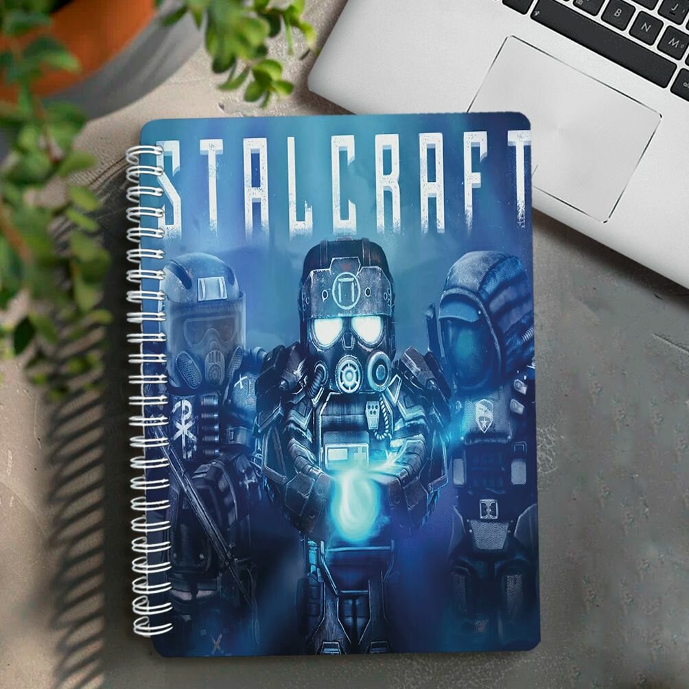 Блокнот для записей в клетку подарочный в твердой обложке А5 Stalcraft