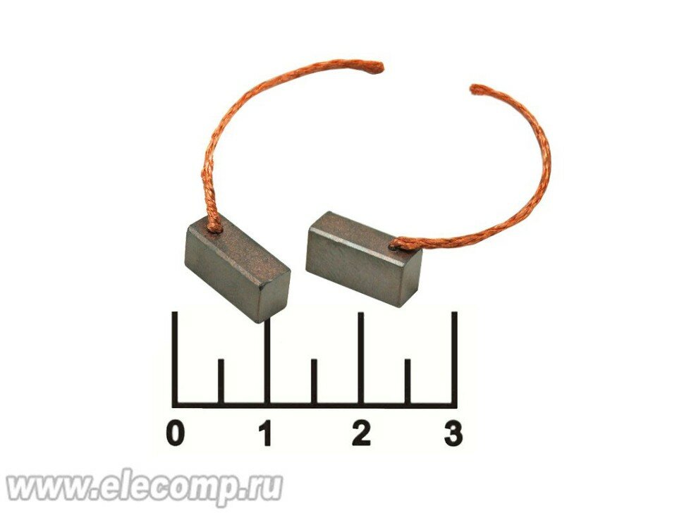Щетка меднографитовая 5*6.4*10 Krauf KSB0029MG (2 штуки)