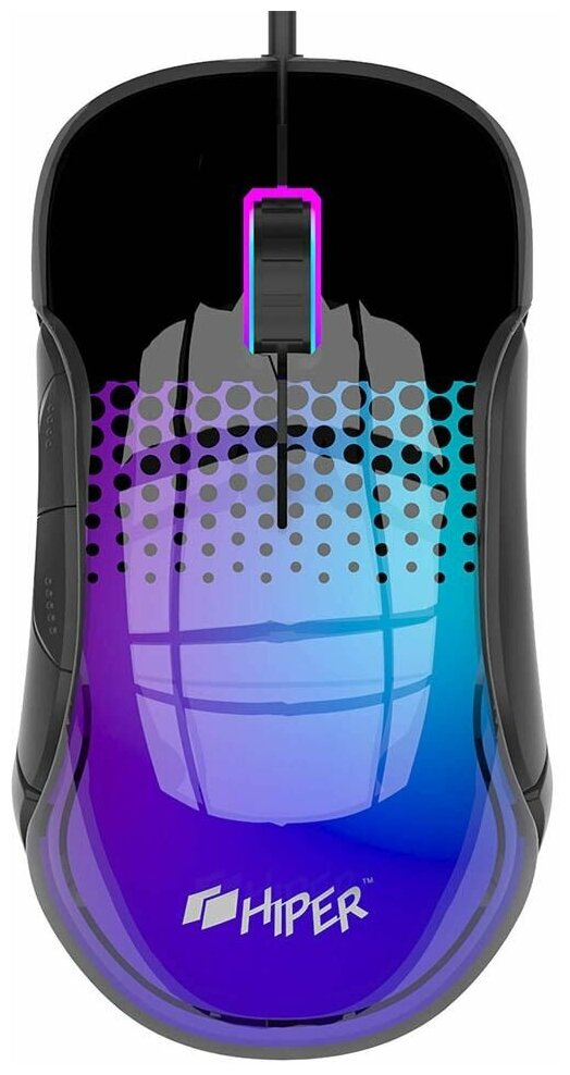 Мышь HIPER GMUS-2000 Asassin, игровая, USB, 12000dpi, 7 программируемых кнопок