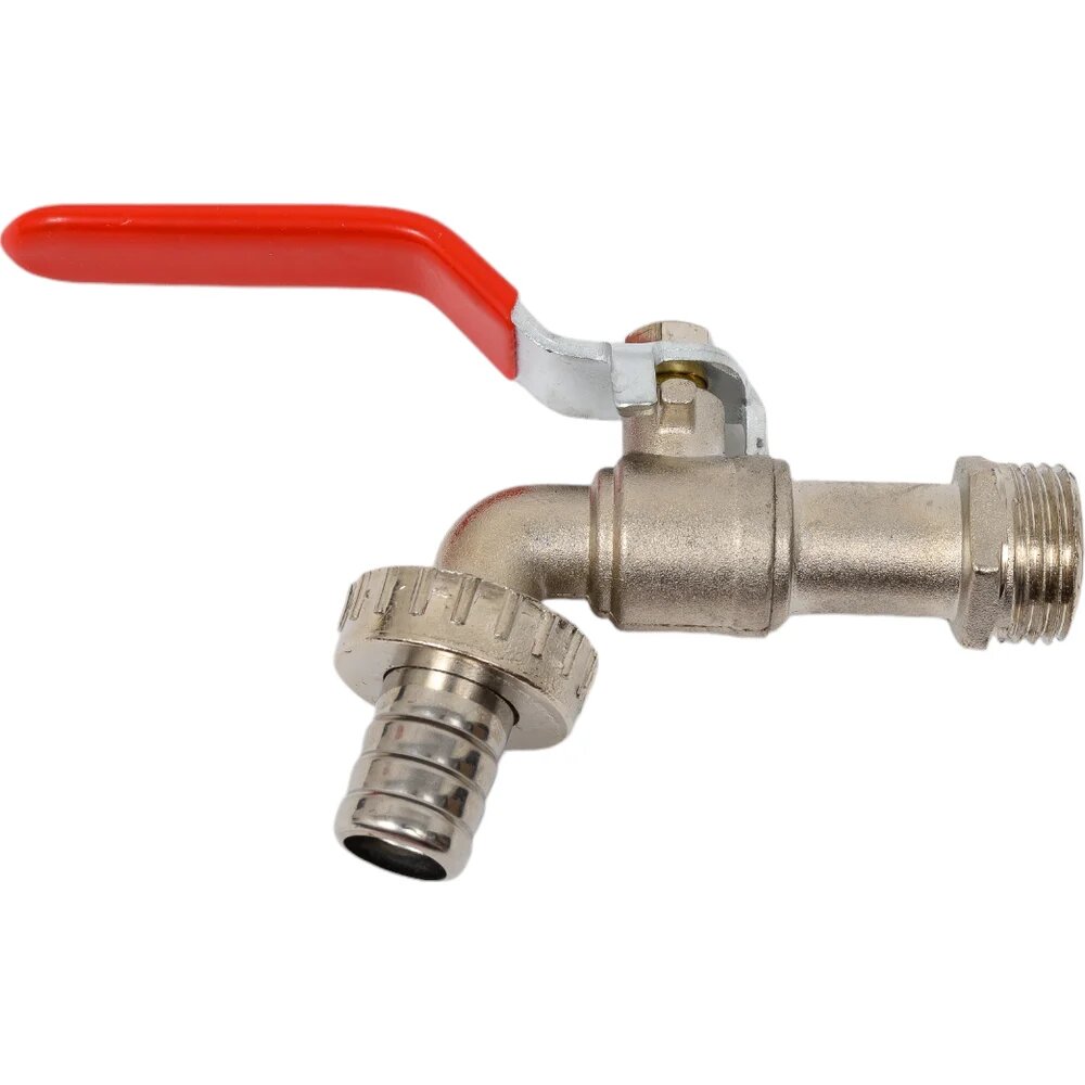 Кран шаровой садовый Rvc 15 1/2' со штуцером ручка 02293