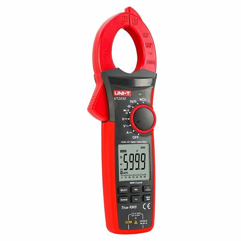 UNI-T UT206B 1000A Цифровой зажимной ампериметрический тестер напряжения True RMS
