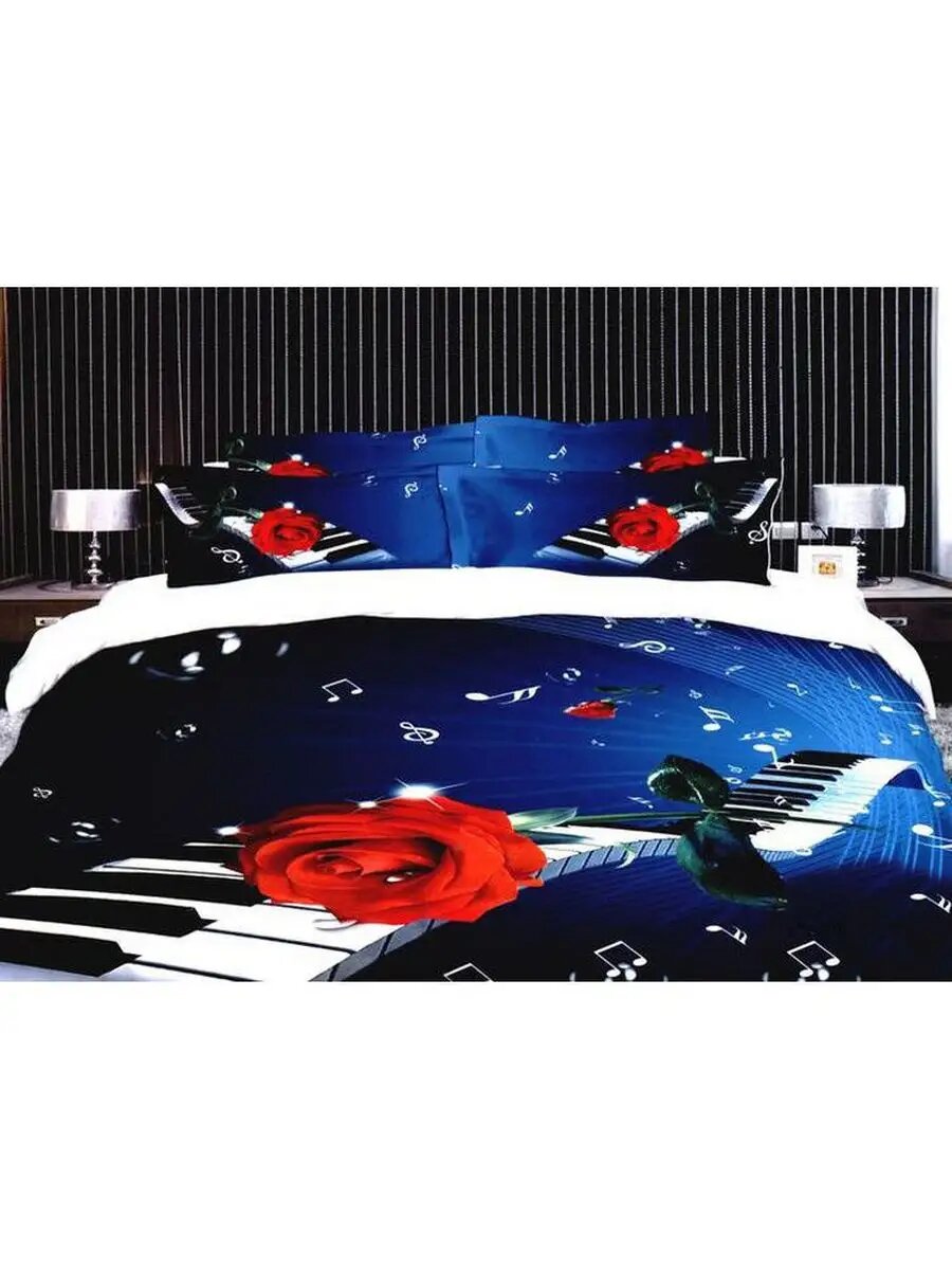 Постельное бельё Novella Евро, люкс сатин хлопок