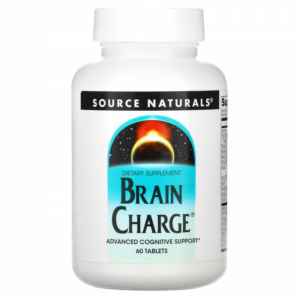 Source Naturals, Brain Charge®, 60 таблеток