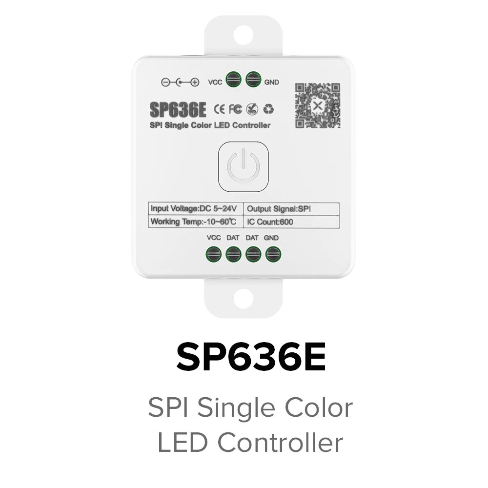 BTF-LIGHTING RGB Контроллер SP630E Only 1 Controller, SPI DIM SP636E