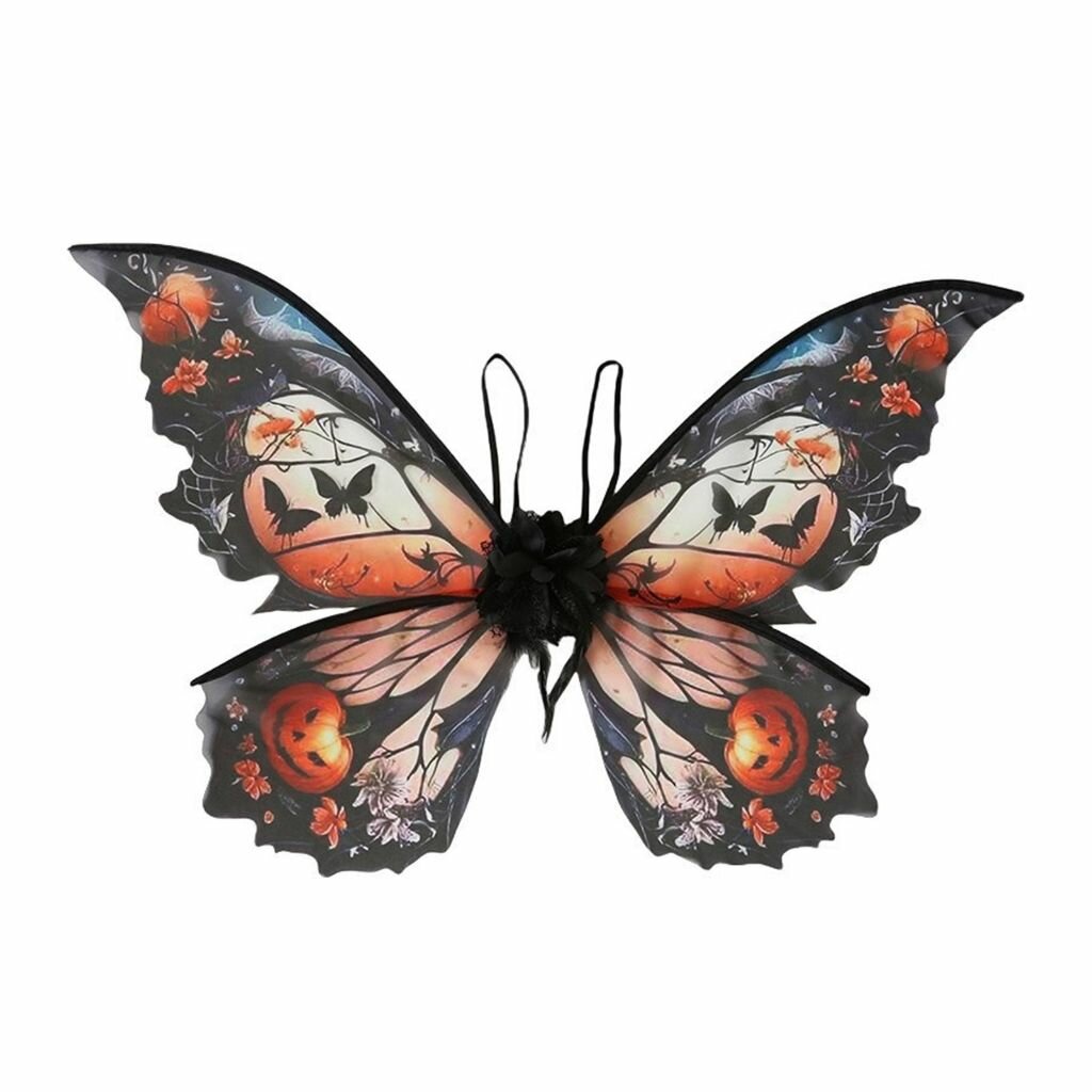 (1 штука) Крылья бабочки-тыквенного цвета