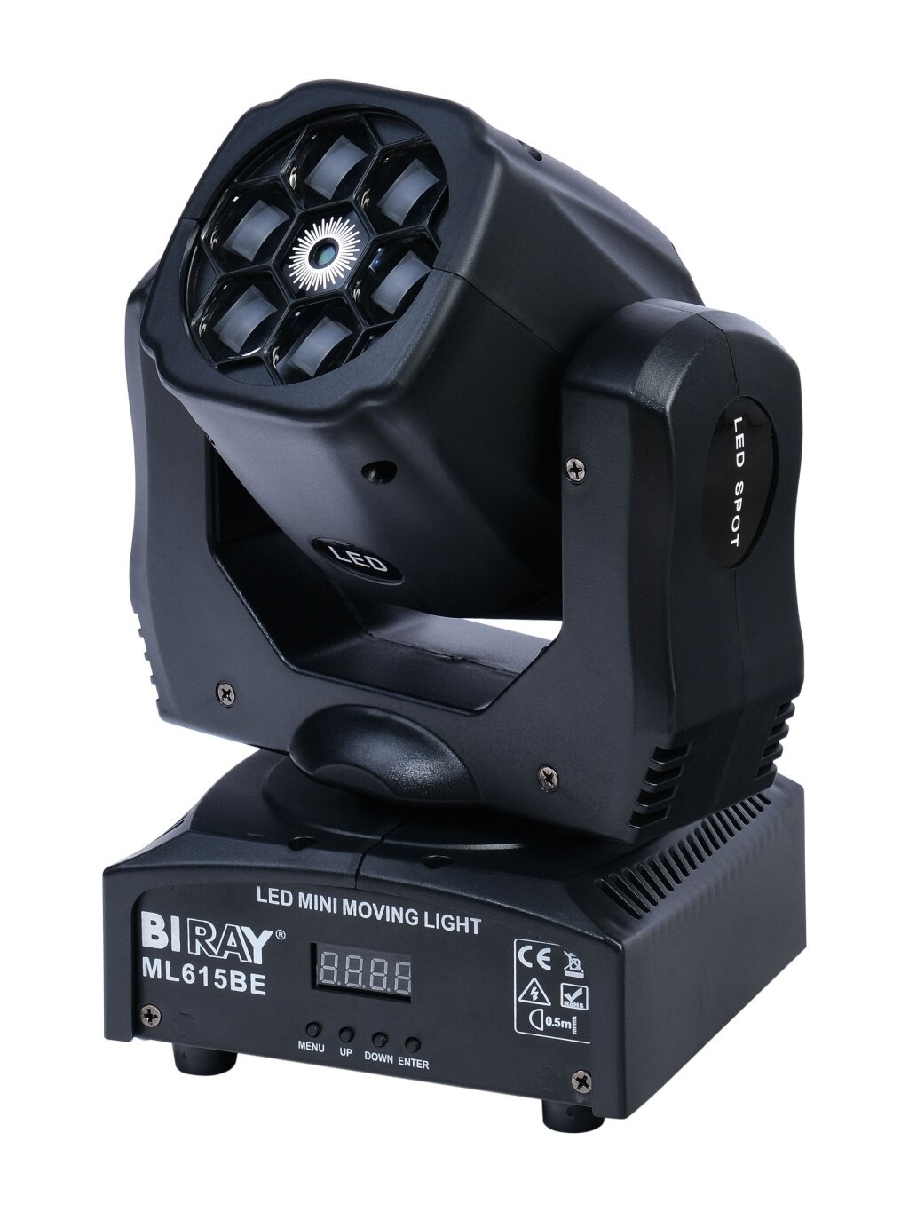 ML615BE Моторизированная световая "голова", 90Вт+зеленый лазер 50мВт, Bi Ray