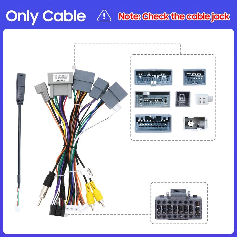 Android Canbus box HD-RZ-06 Адаптер для Honda CRV Высокая конфигурация Жгут проводов Кабель Автомобильное радио Only Cable