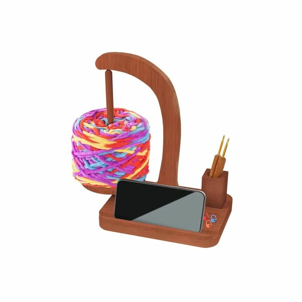 Набор для шитья, Винтажный набор инструментов для вязания крючком с деревянной катушкой, 1 комплект