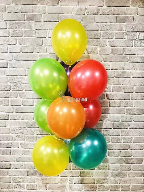 Воздушные шары с гелием "Фонтан Металлик"