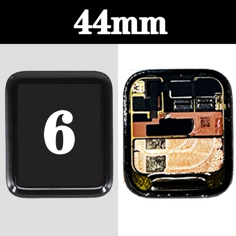 OLED-дисплей для Apple Watch Series 1, 2, 3, 4, 5, 6, SE, 7, сенсорный экран, Series-6-44mm