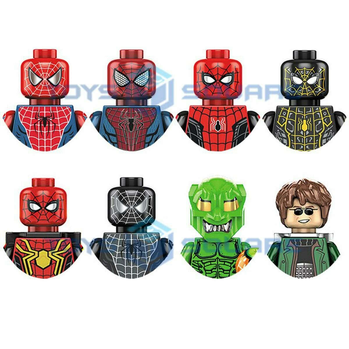 Паук Зеленый Гоблин Доктор Осьминог Человек Модель Строительные Блоки MOC Кирпичи Набор Подарки Игрушки Для Детей