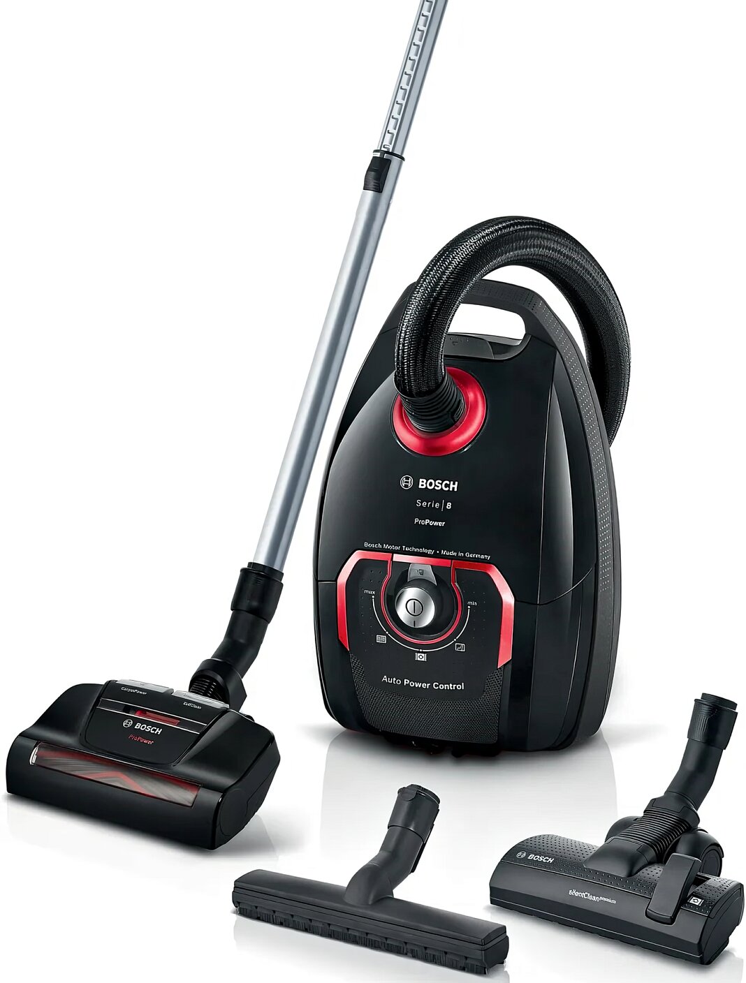 Пылесос Bosch BGL8POW2 черный (потребление: 650 Вт, шум 74дБ)