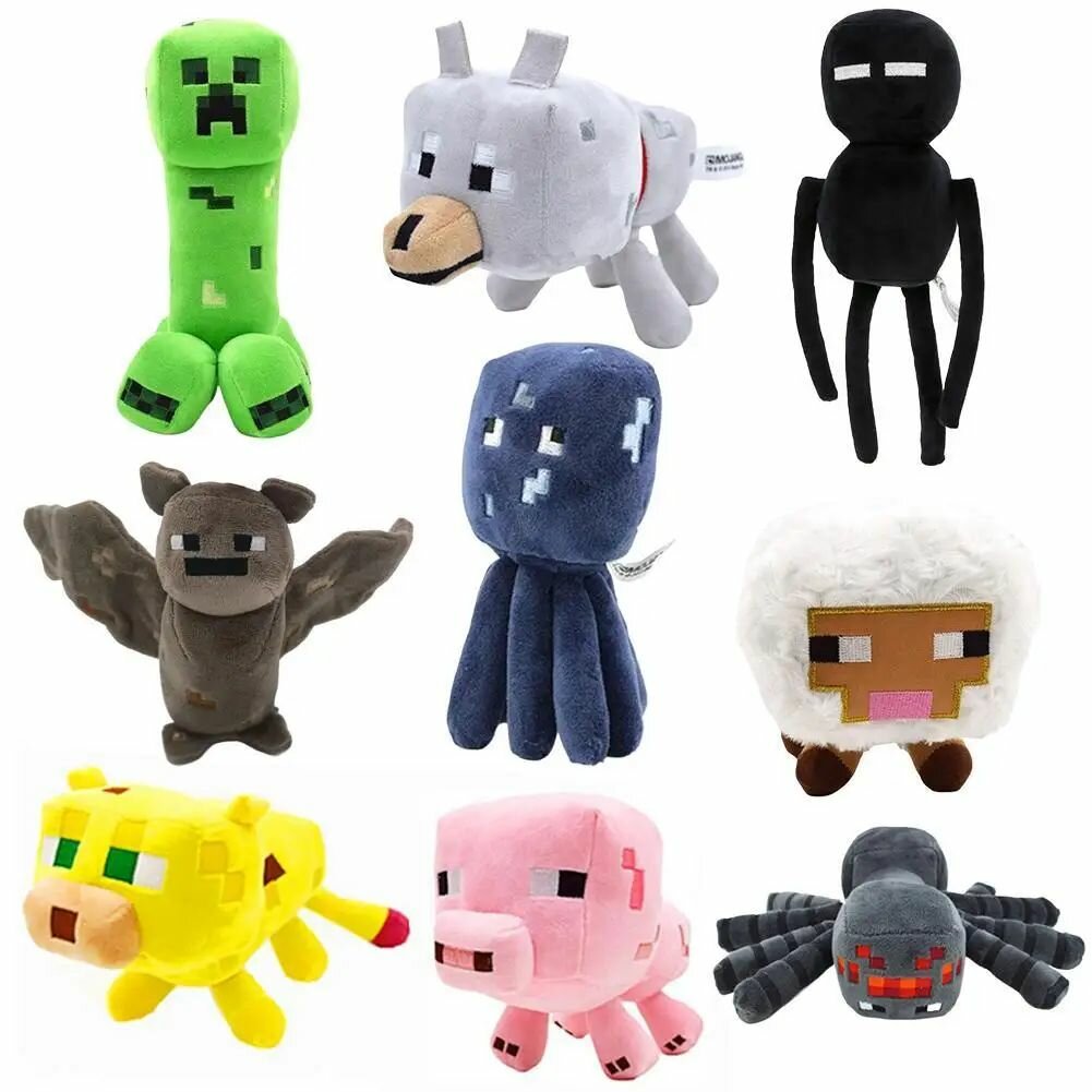 Мягкая игрушка Розовая свинья, тигр, кот