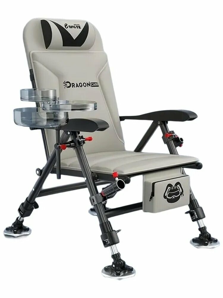 Кресло-шезлонг для рыбалки, складное, углеродистая сталь, 100x62x60 см, с рюкзаком