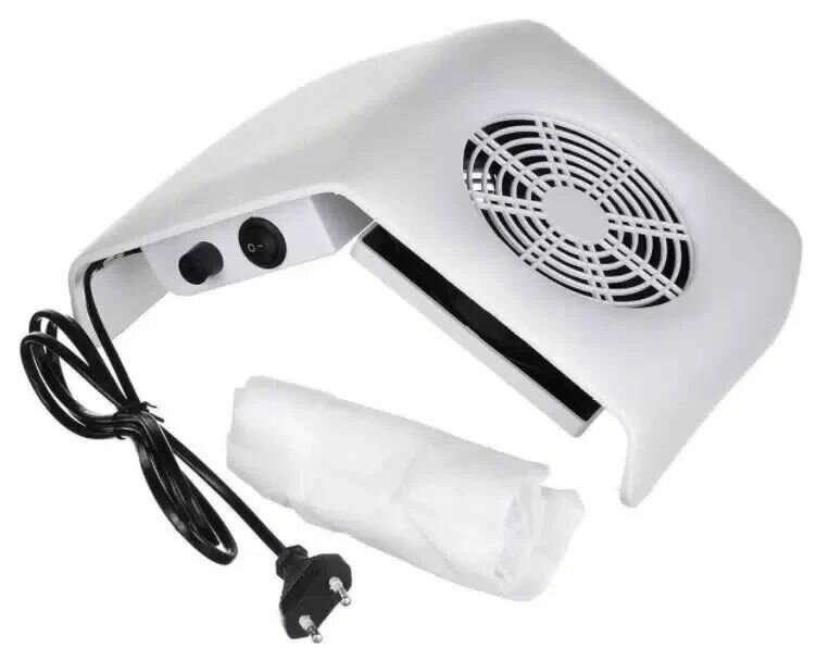 Вытяжка для маникюра (маникюрный пылесос) с пылесборником Nail Dust Collector SMX-858-11