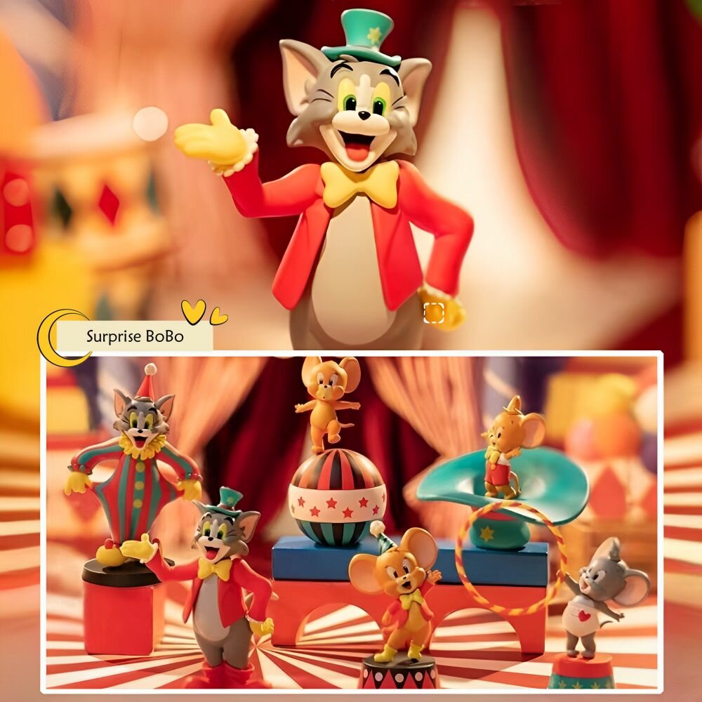 Секретная коробочка с фигуркой Том и Джерри / MINISO Tom And Jerry Circus / Слепая коробка