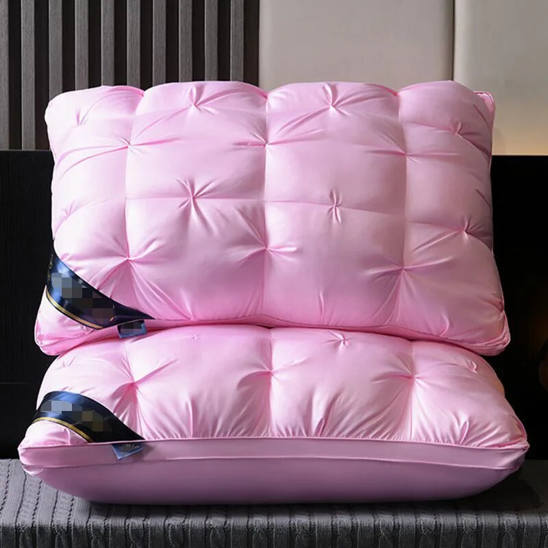 Полиэстер/хлопковая подушка для постели Розовый, 48x74cm high pillow, 1pcs pink