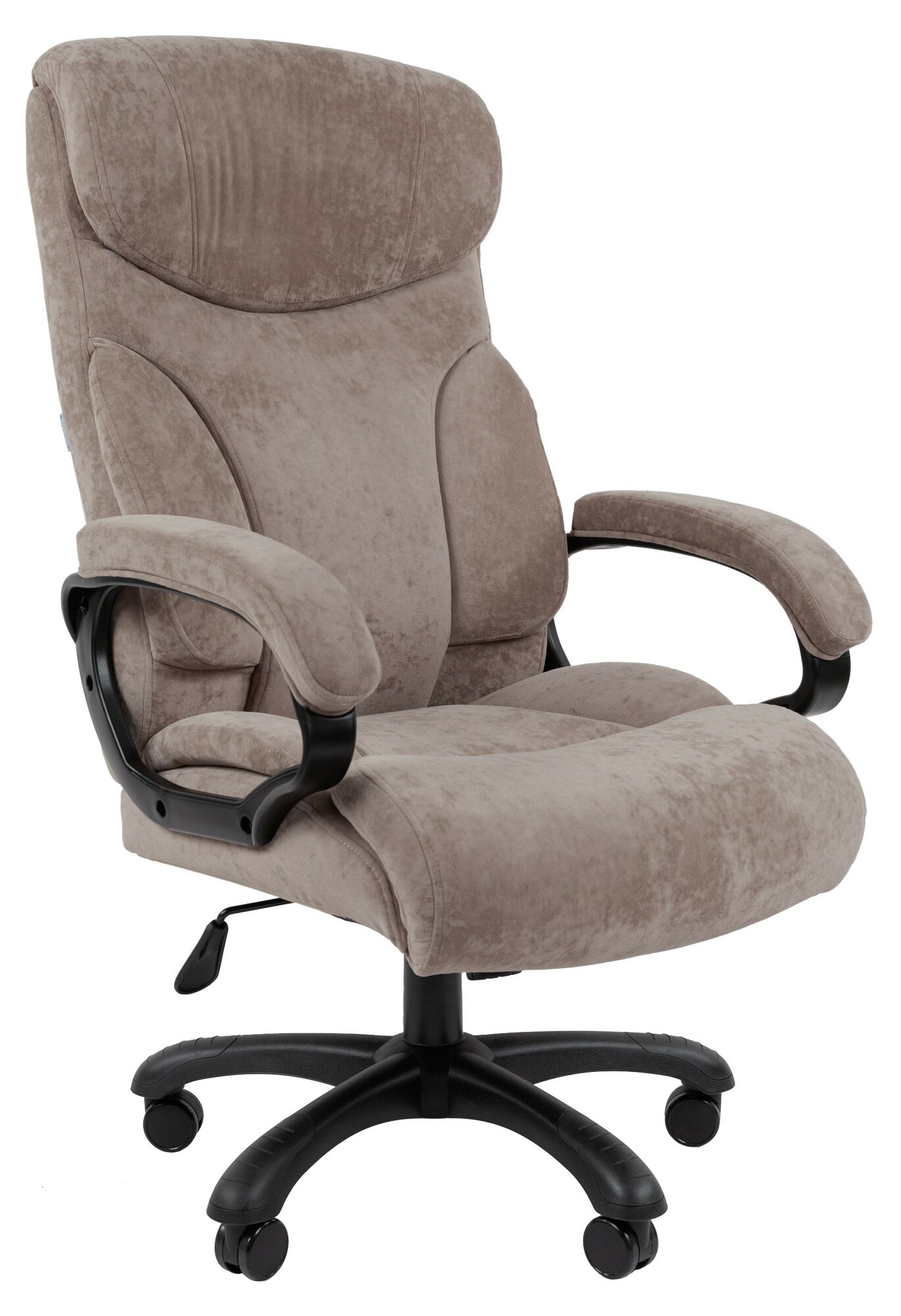 Домашнее компьютерное кресло Chairman Home 401 велюр бежевый, с повышенной нагрузкой до 180 кг. газлифт 4 класса