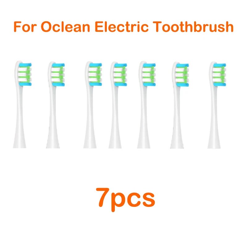 Сменные насадки для зубной щетки Oclean 7шт DuPont Soft 7pcs Wgreen