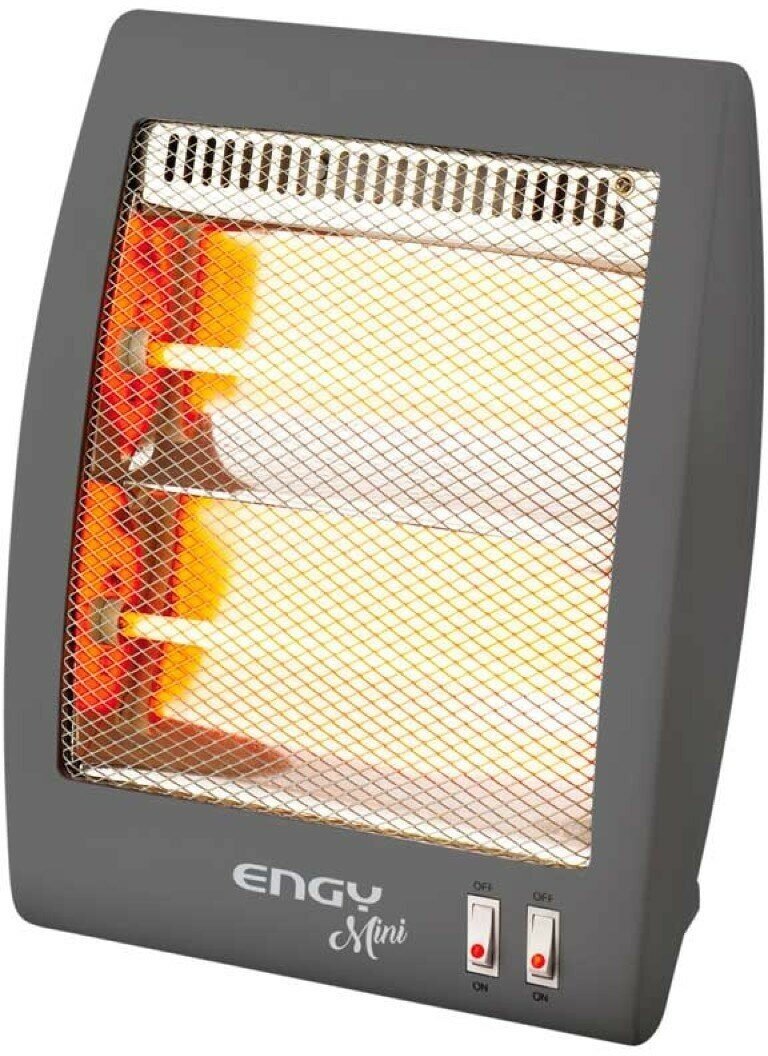 Обогреватель ENGY EN-505 mini, кварцевый инфракрасный, 800 Вт, серый